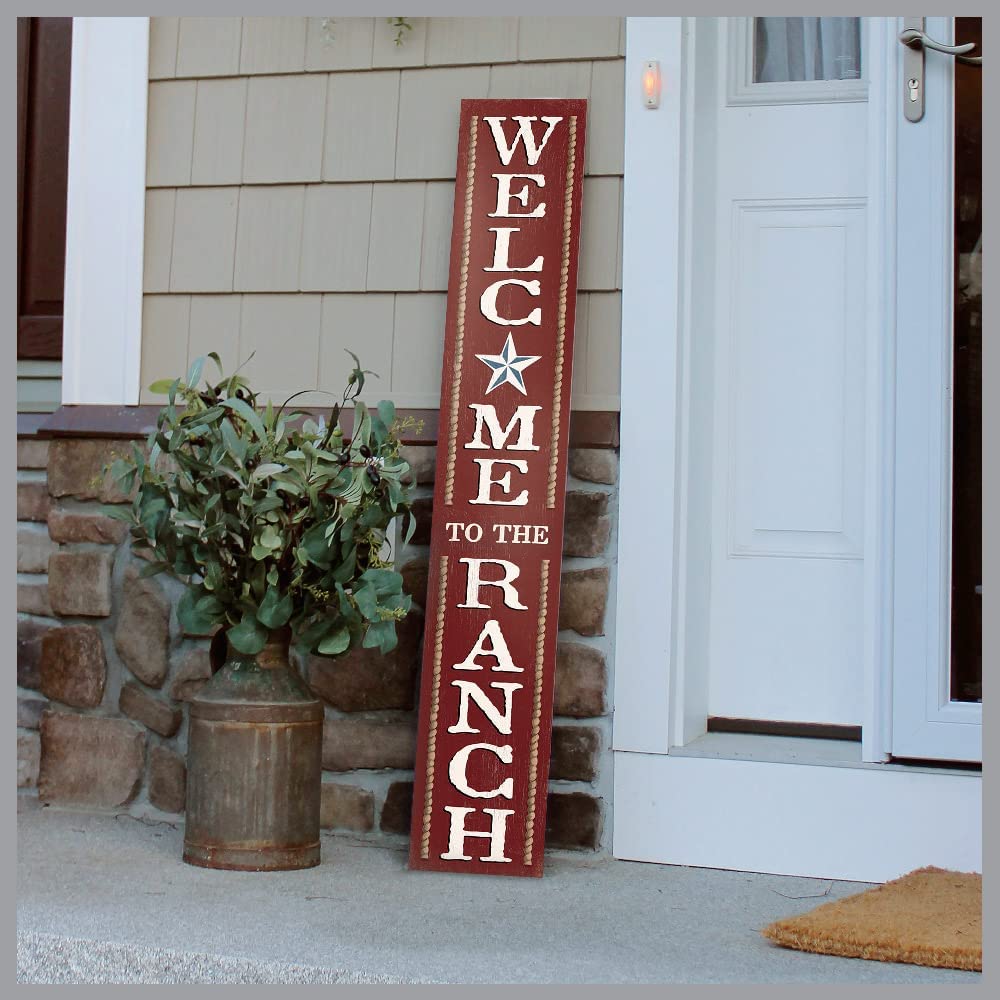 My Word! Welcome to The Ranch Welcome Sign and porch leaner for Front ...