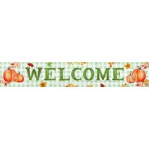 Wood Box Harvest Signs with Pumpkin, Assorted Color - 4 Piece - Walmart.com