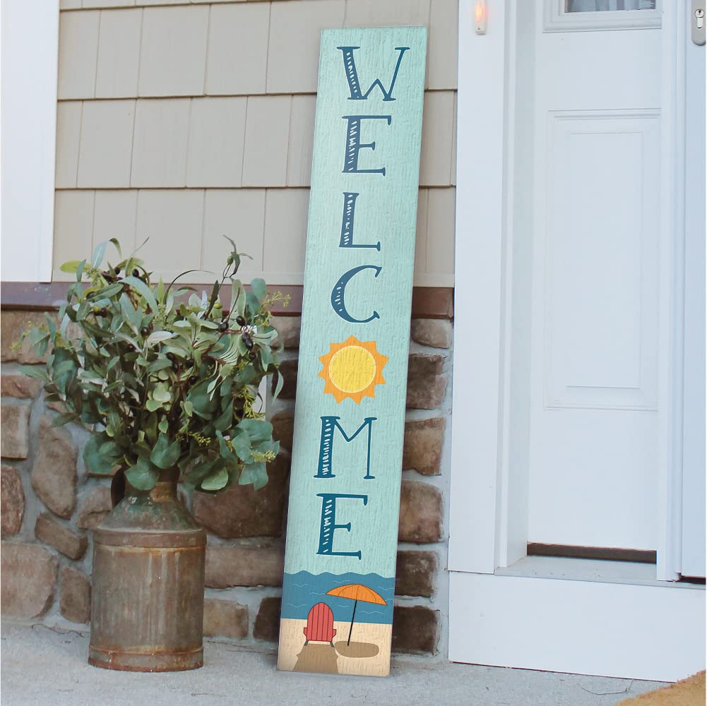 WaaHome Hello Summer Door Signs 11.3" Summer Slippers Hanging Sign Summer Welcome Sign Plaque ...