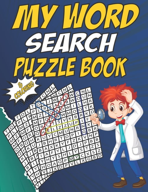 My Word search puzzle book & coloring: Easy Educational Word Search ...