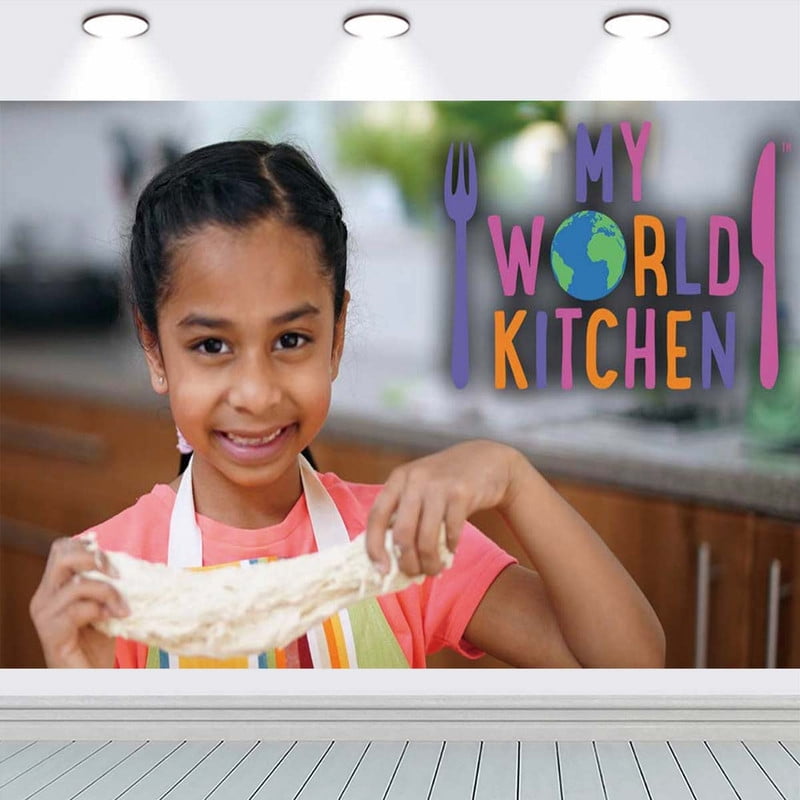 My World Kitchen Backdrop Banner Party Supplies Poster Birthday ...