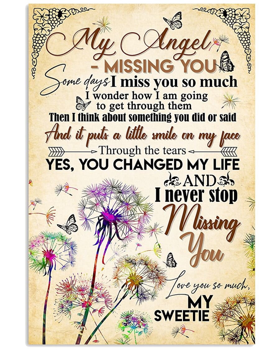 My angel in heaven-dandelion -miss you. Some days I miss you so much. I ...