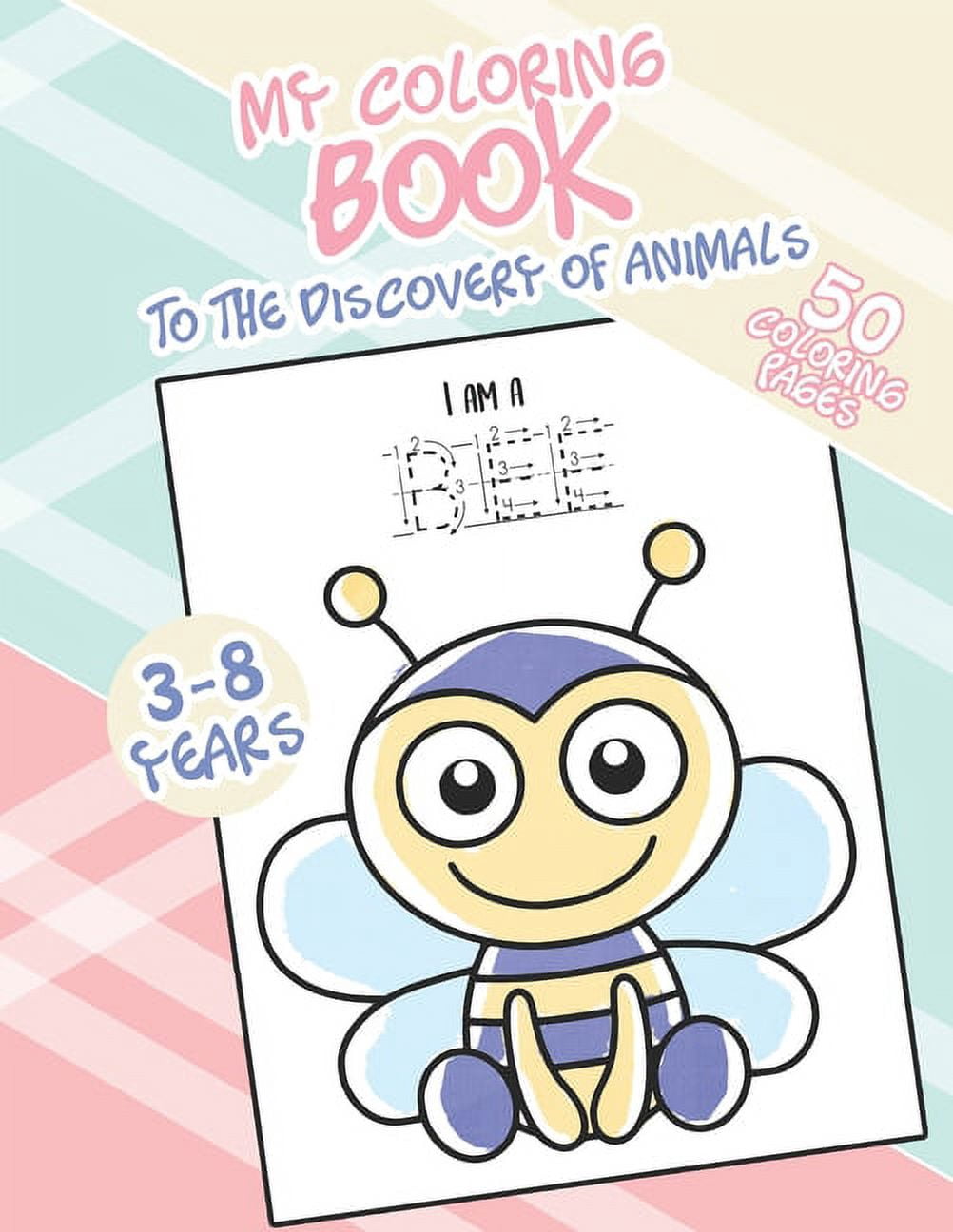 My coloring book: to the discovery of animals - 50 colouring drawings ...