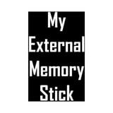 My external memory stick. : Funny gag notebook to write in with ...