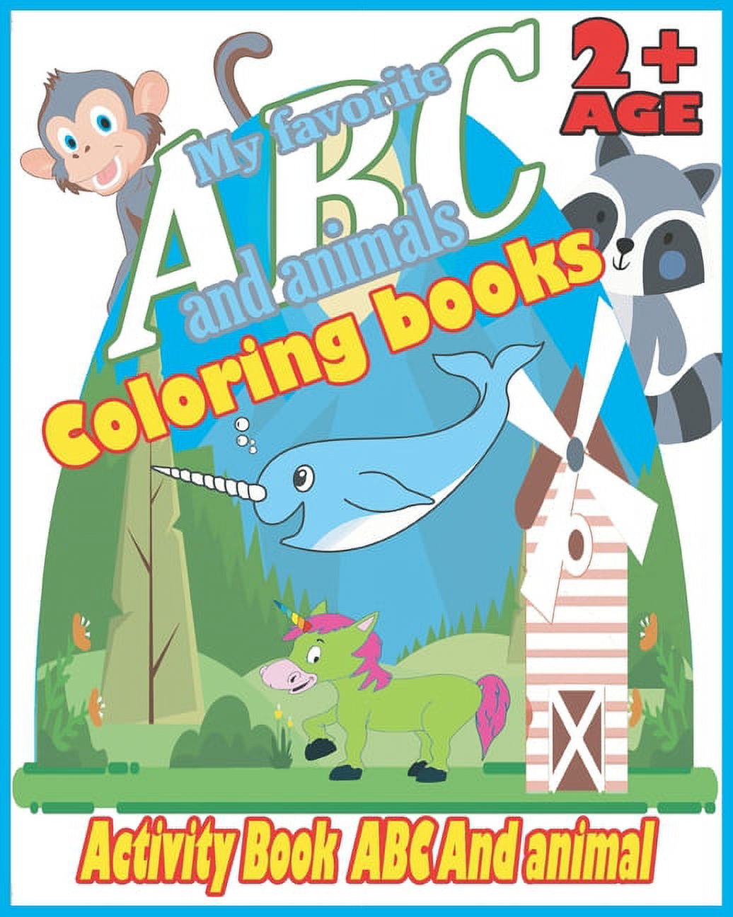 My favorite coloring book abc and animals: My favorite coloring book ...