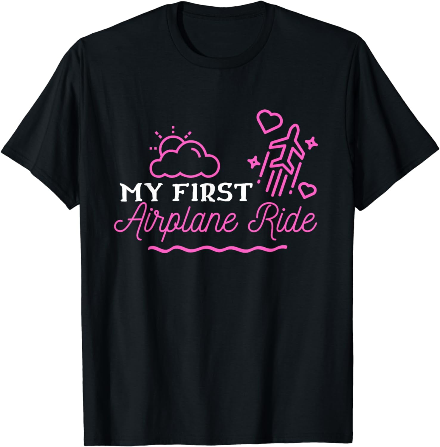 My first Airplane Ride 1st flight airplane ride T-Shirt - Walmart.com