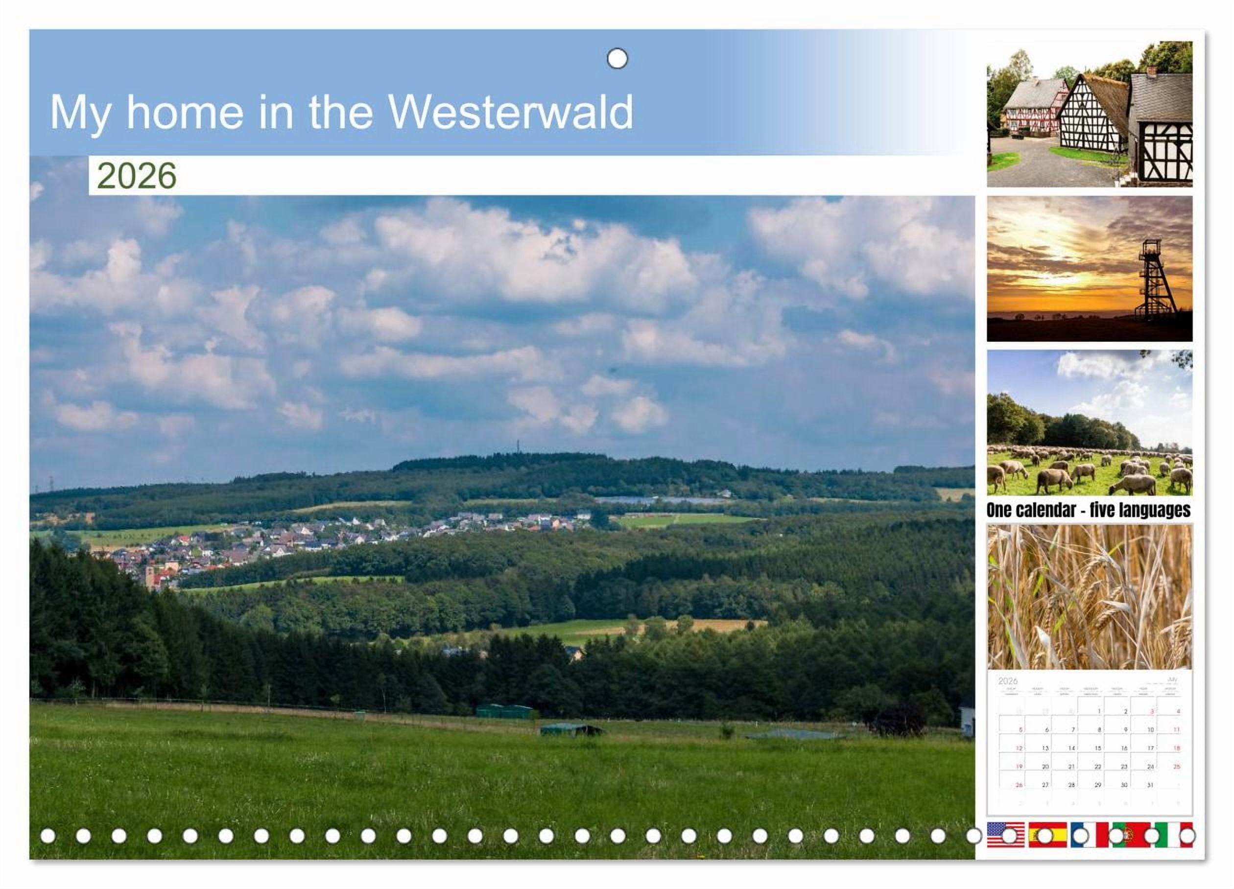 My home in the Westerwald (Monthly Wall Calendar 2026 16.5 x 23.4 (open ...