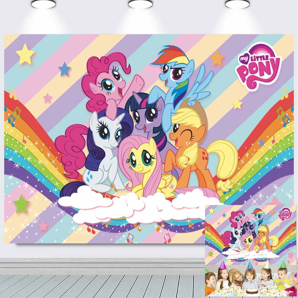 My little Pony Backdrop Banner Party Supplies Background for Kids ...