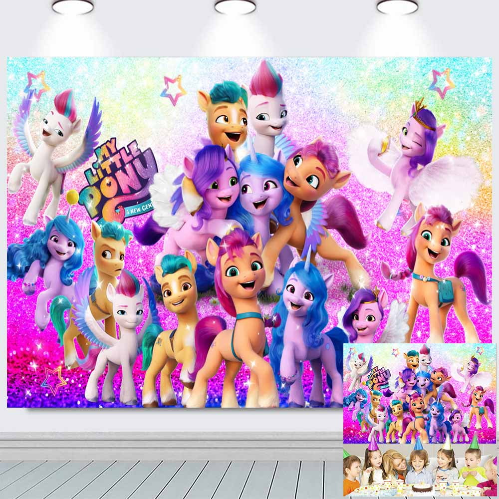 My little Pony Backdrop Party Supplies Background for Photography Kids ...