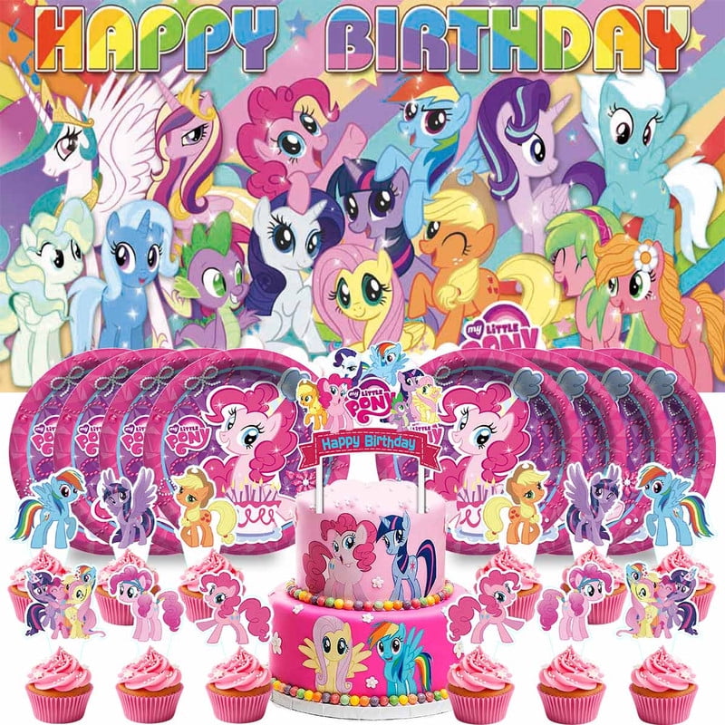 My little pony Plates Birthday Party Supplies Decor Decorations ...