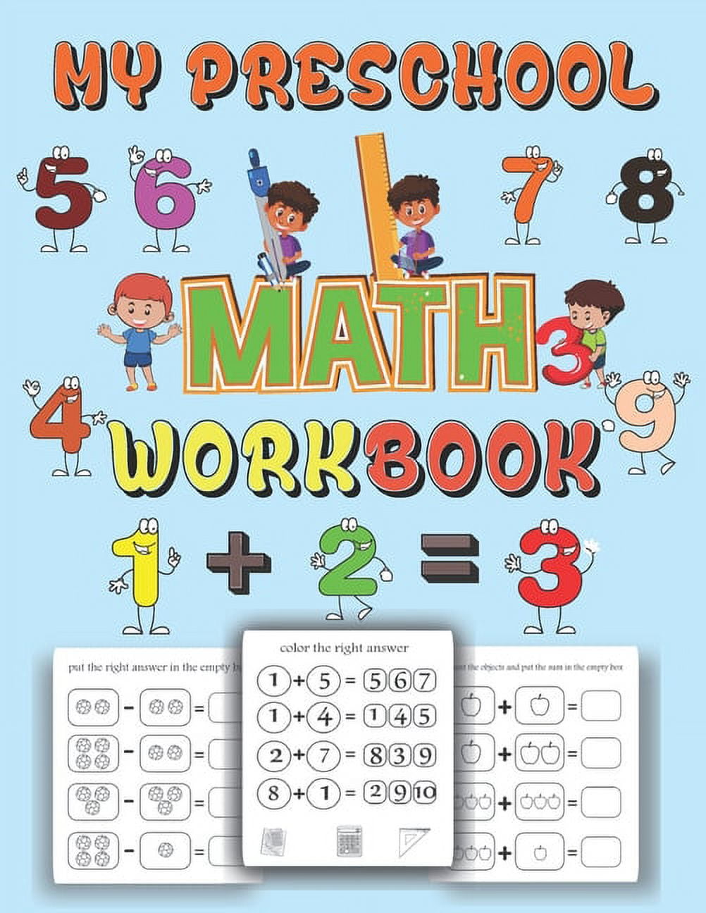 My preschool Math workbook: kindergarten math workbook addition and ...