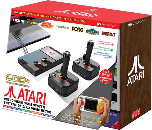 MyArcade DGUNL-7057 Atari Gamestation Pro + Atari Pocket Player Pro ...
