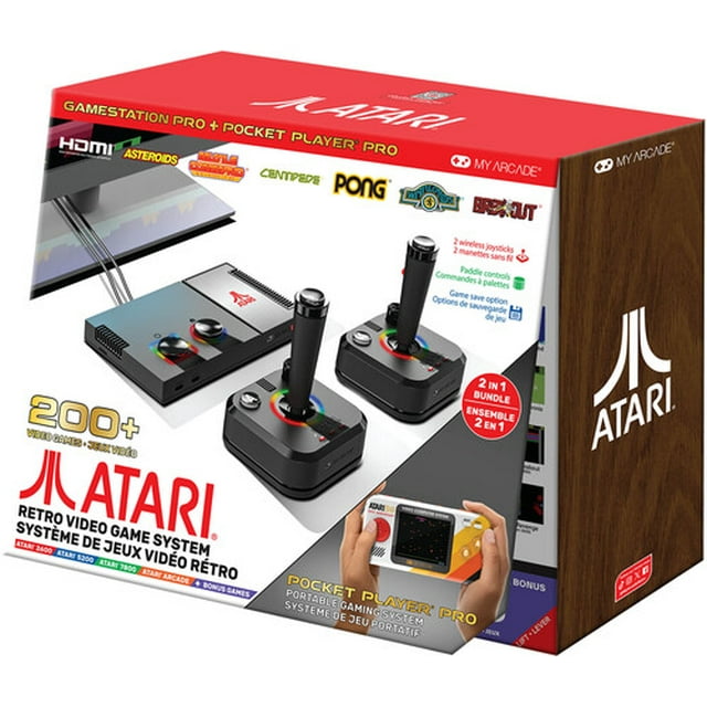 MyArcade DGUNL-7057 Atari Gamestation Pro + Atari Pocket Player Pro ...