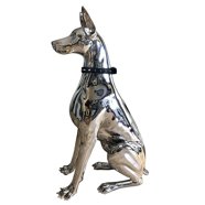 Sandicast "Mid Size" Sitting Black Labrador Retriever Dog Sculpture ...