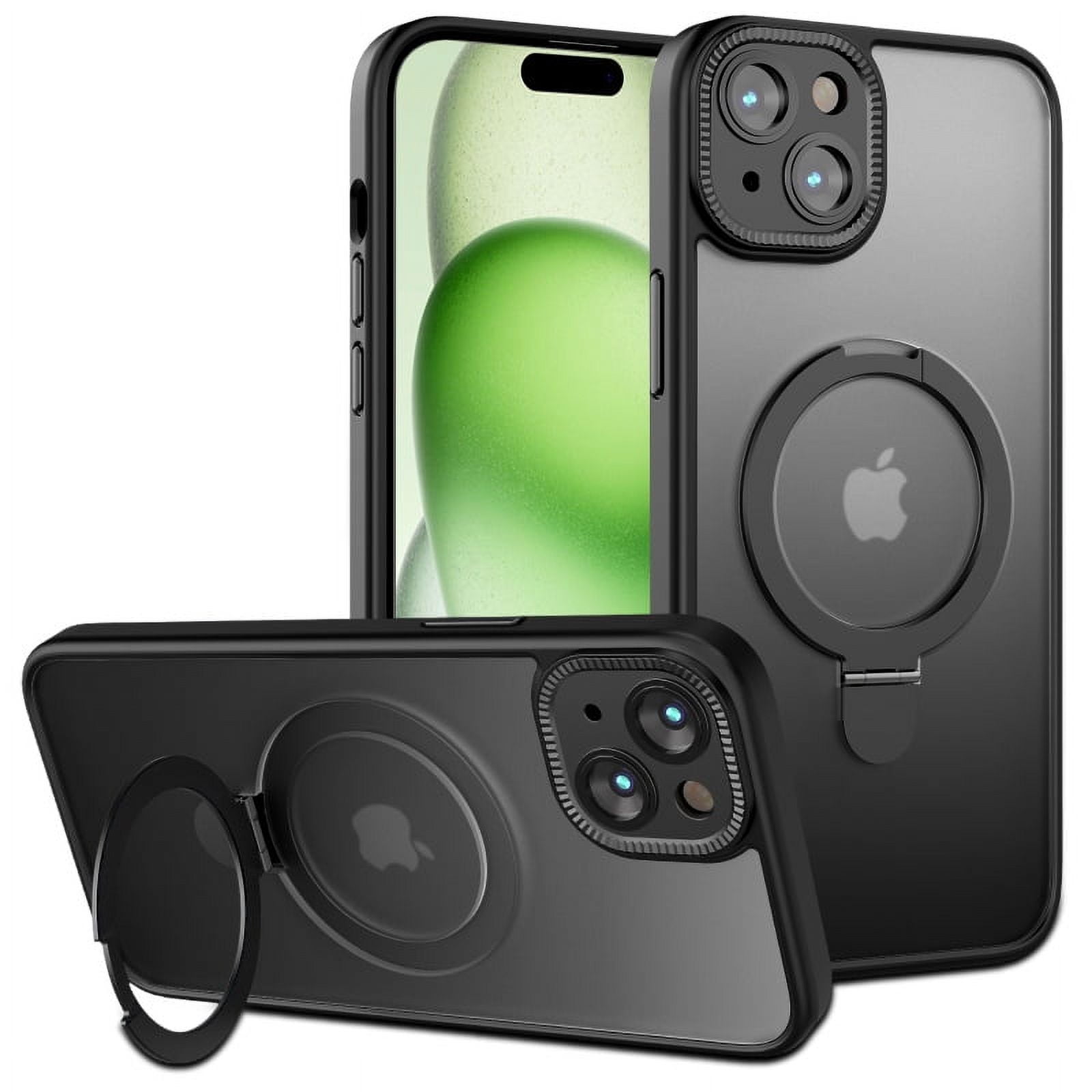 MyBat Pro Shade Series Case w/ MagSafe Ring Stand for Apple iPhone 15 Plus (6.7) - Black ...