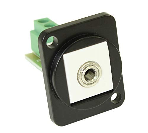 MyCableMart Wallplate: 3.5mm TRS Stereo D-Series/Neutrik Panel Mount ...