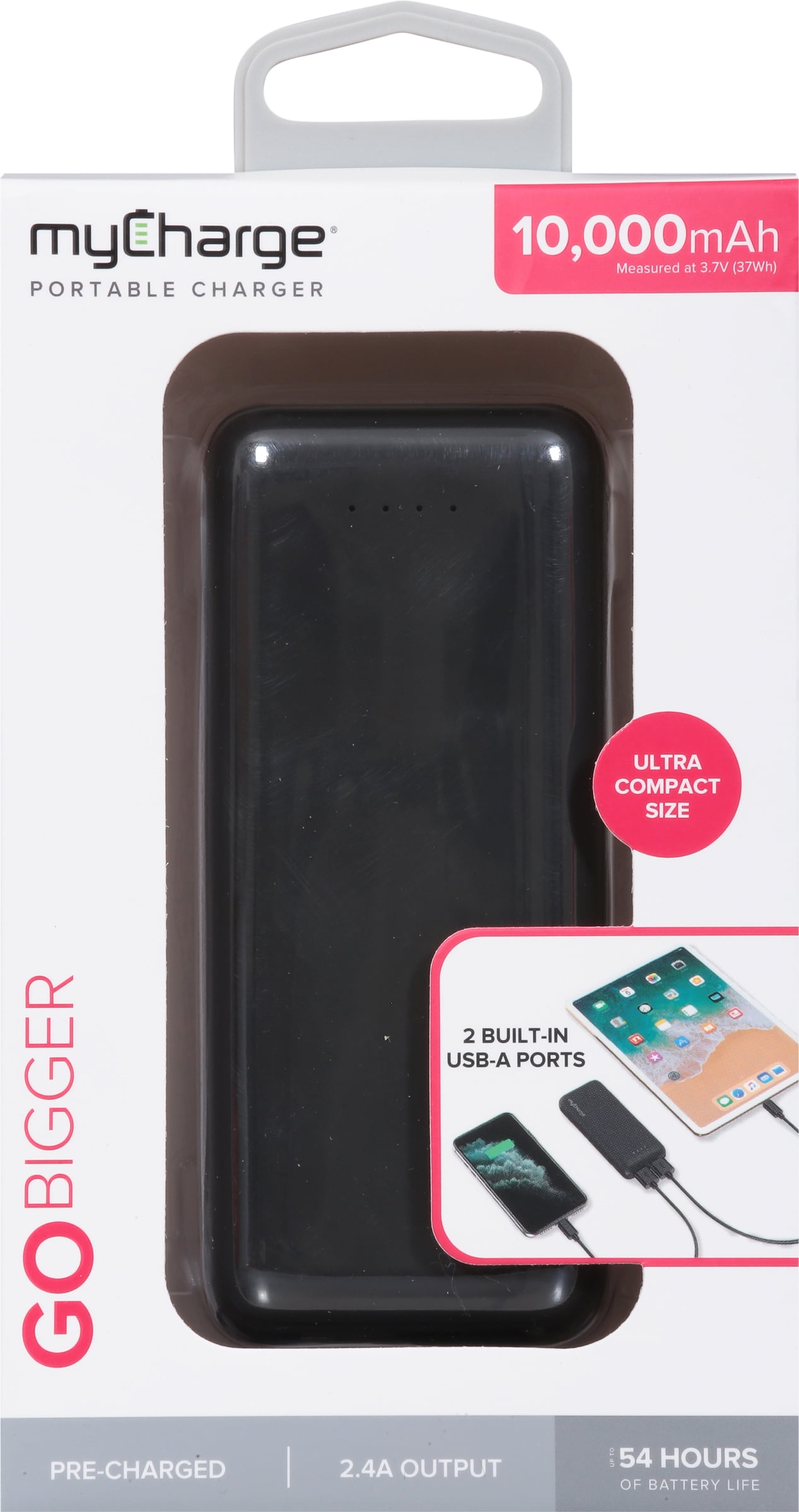 MyCharge Go Bigger Portable Charger Powerbank 10,000 mAh, USB ...