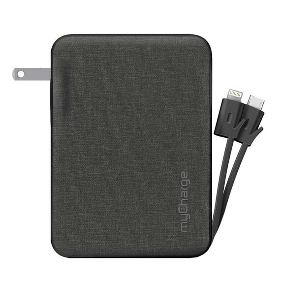 myCharge PowerHub Max 15000mAh All-in-One Portable Battery Charger with Built-in Cables ...