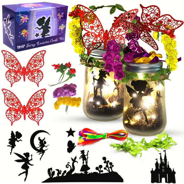 MyCrafts Fairy Lantern Craft Kit for Kids DIY Arts and Crafts Magical ...