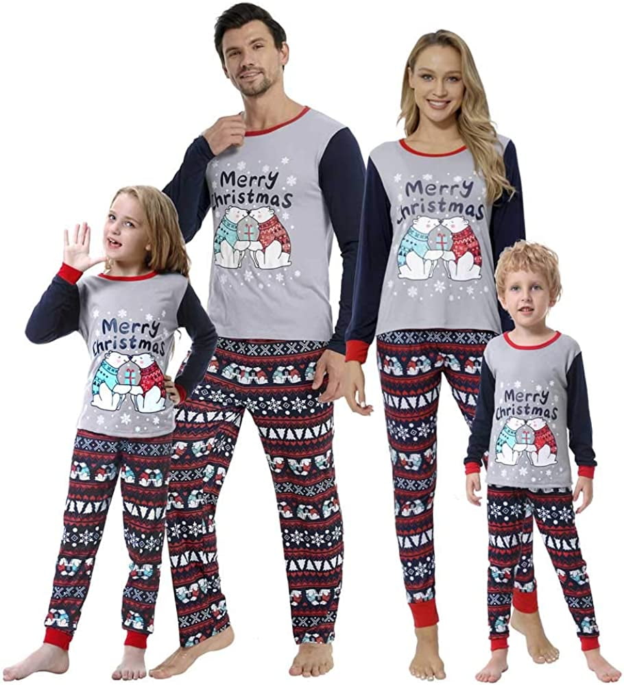 MyFav Matching Family Christmas Pajamas Set, Xmas Holiday PJs for Women ...