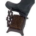 MyGift Cast Iron Boot Scraper Brush Outdoor Shoe Cleaner with Rustic ...