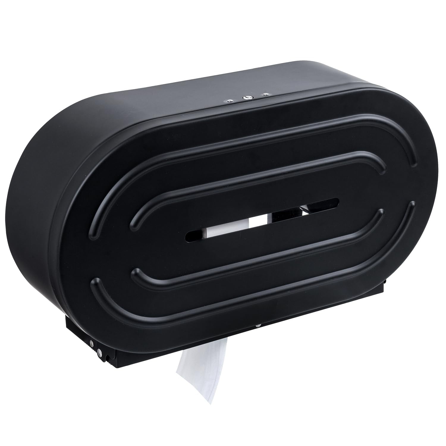 MyGift Professional Matte Black Stainless Steel Double Toilet Paper ...