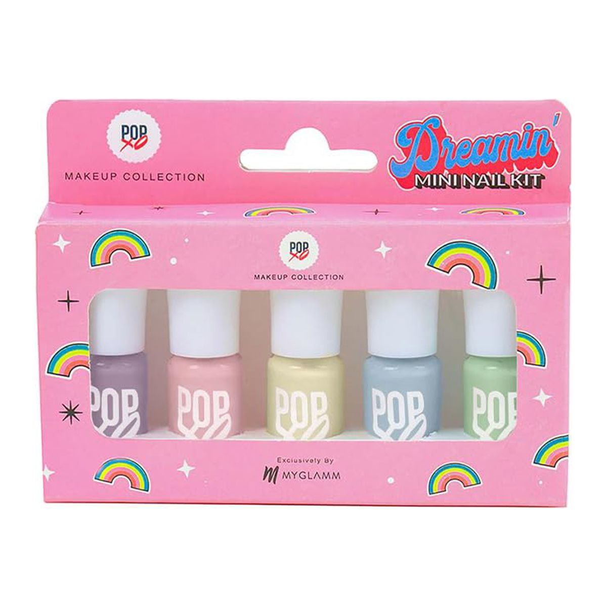 MyGlamm POPxo Makeup Collection -Mini Nail Kit-Dreamin'-5X3ml, Pastels ...