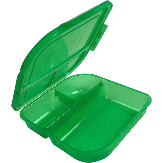 MyGo Large 3-Compartment Food Container, Reusable, Microwave Safe ...