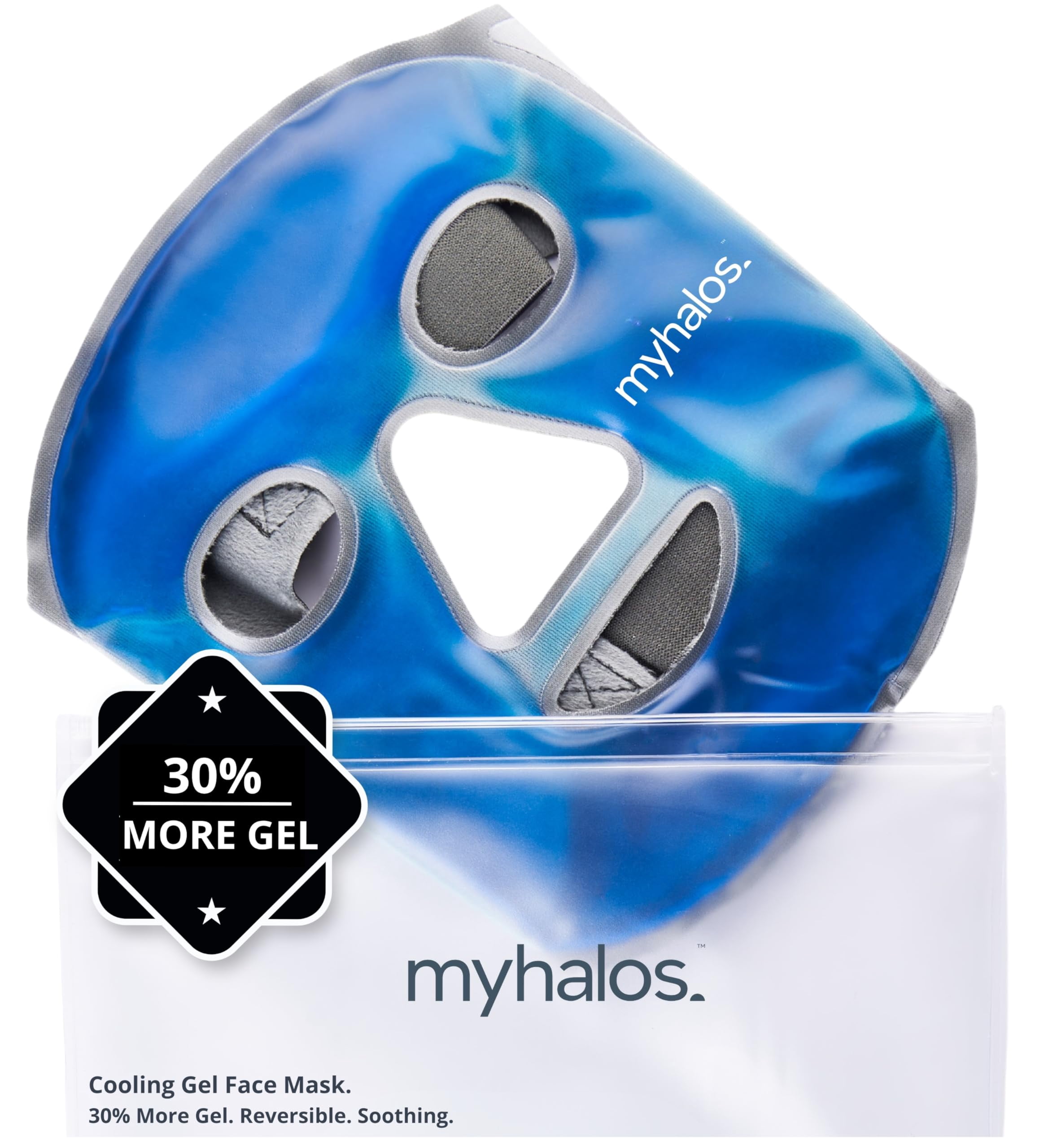MyHalos® Ice Face Mask IFF17 - Frozen Face Mask Pain Relief, Migraine ...