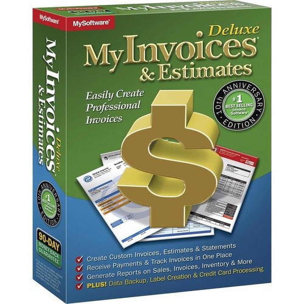 MyInvoices & Estimates Deluxe - (v. 10) - box pack - 1 user - CD - Win ...