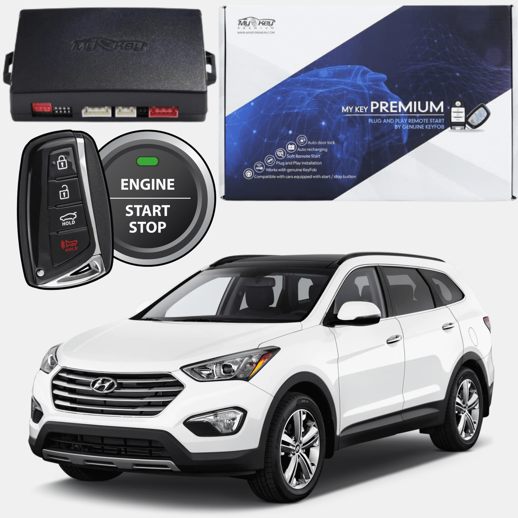 MyKey Premium HYUNDAI SANTA FE REMOTE STARTER - Walmart.com