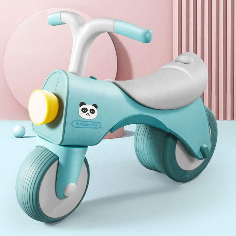 MyKids-USA® 5-in-1 Musical Balance Bike with Wide Wheels – No Pedals ...