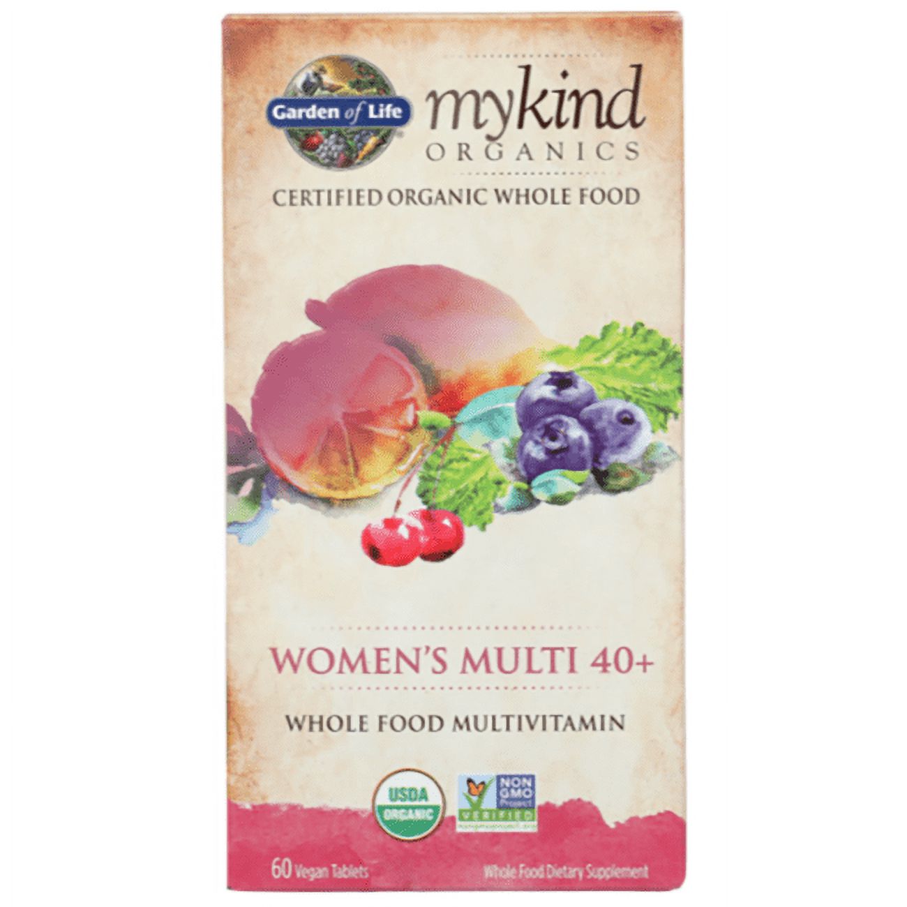 Garden of Life mykind Organics Women's 40+ Multi, 120 Tablets - Walmart.com