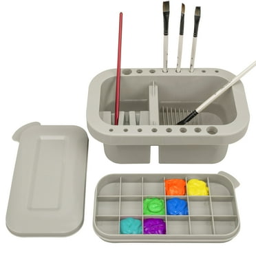 Free Shipping! Acrylic Paint Organizer and Paint Brush Holder. 6 Brush ...