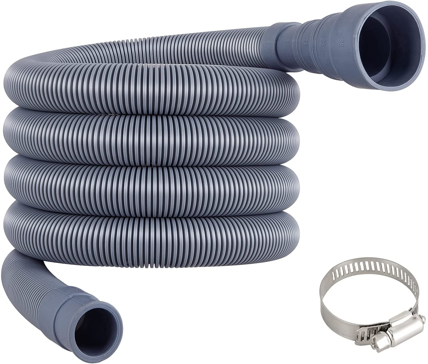 MyLifeUNIT Washing Machine Drain Hose Extension Kit, Plastic Universal ...