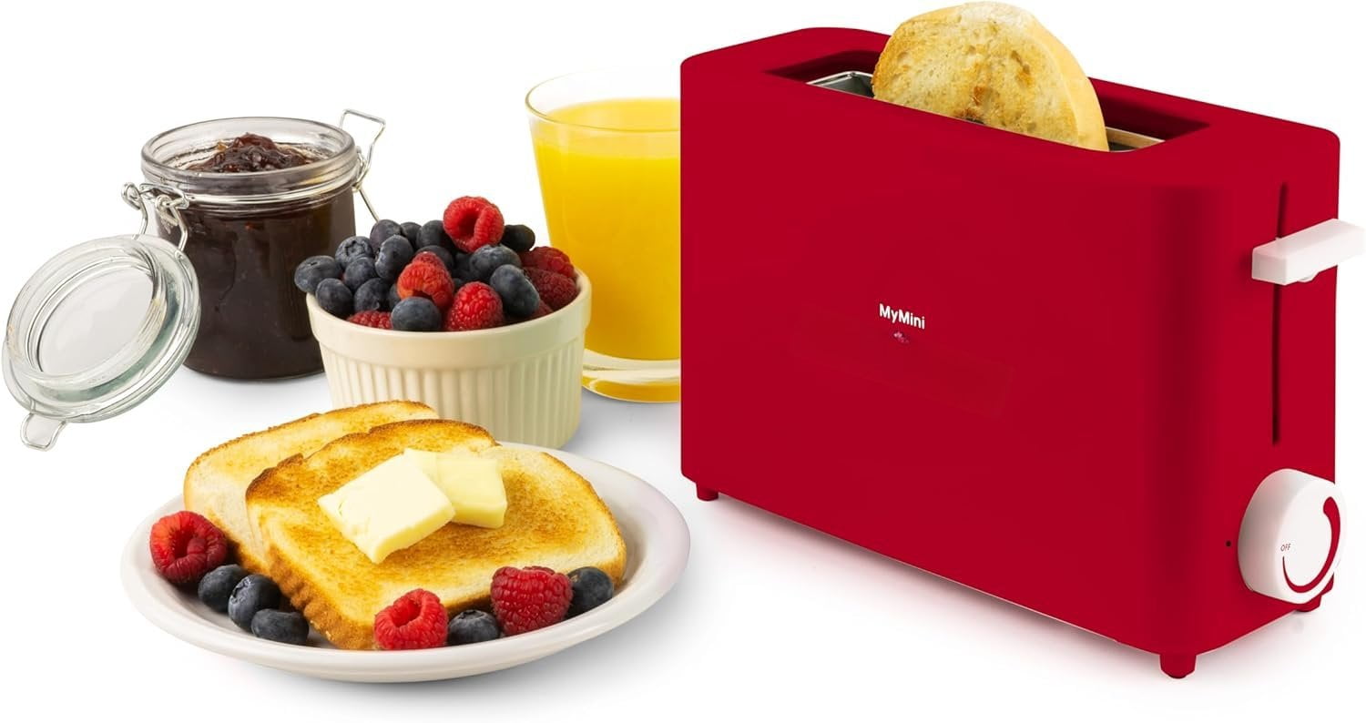 MyMini Single Slice Toaster | 1.25" Wide Slot, Portion Control, Compact ...