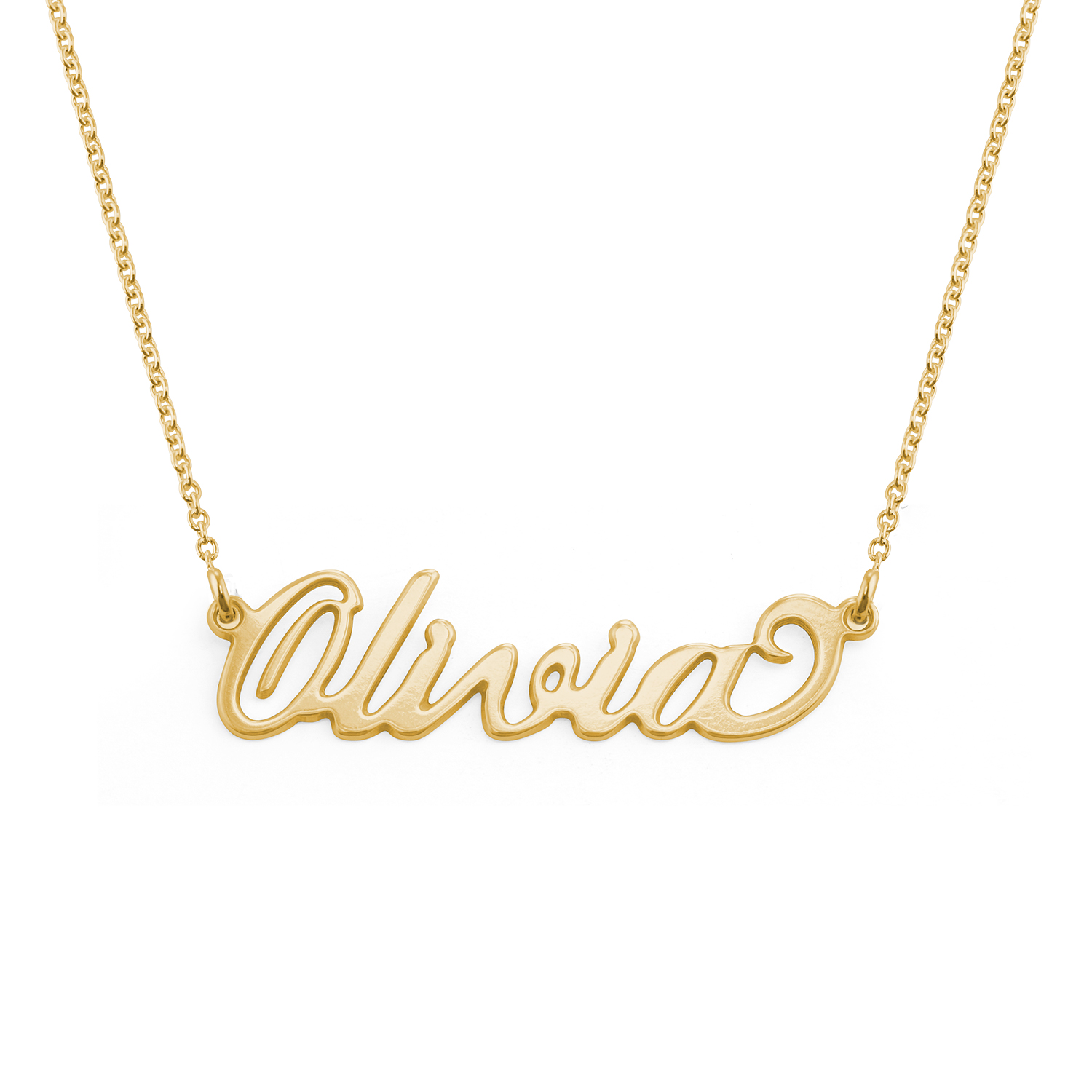 MyNameNecklace - Personalized Unisex Classic "Carrie" Name Necklace for ...