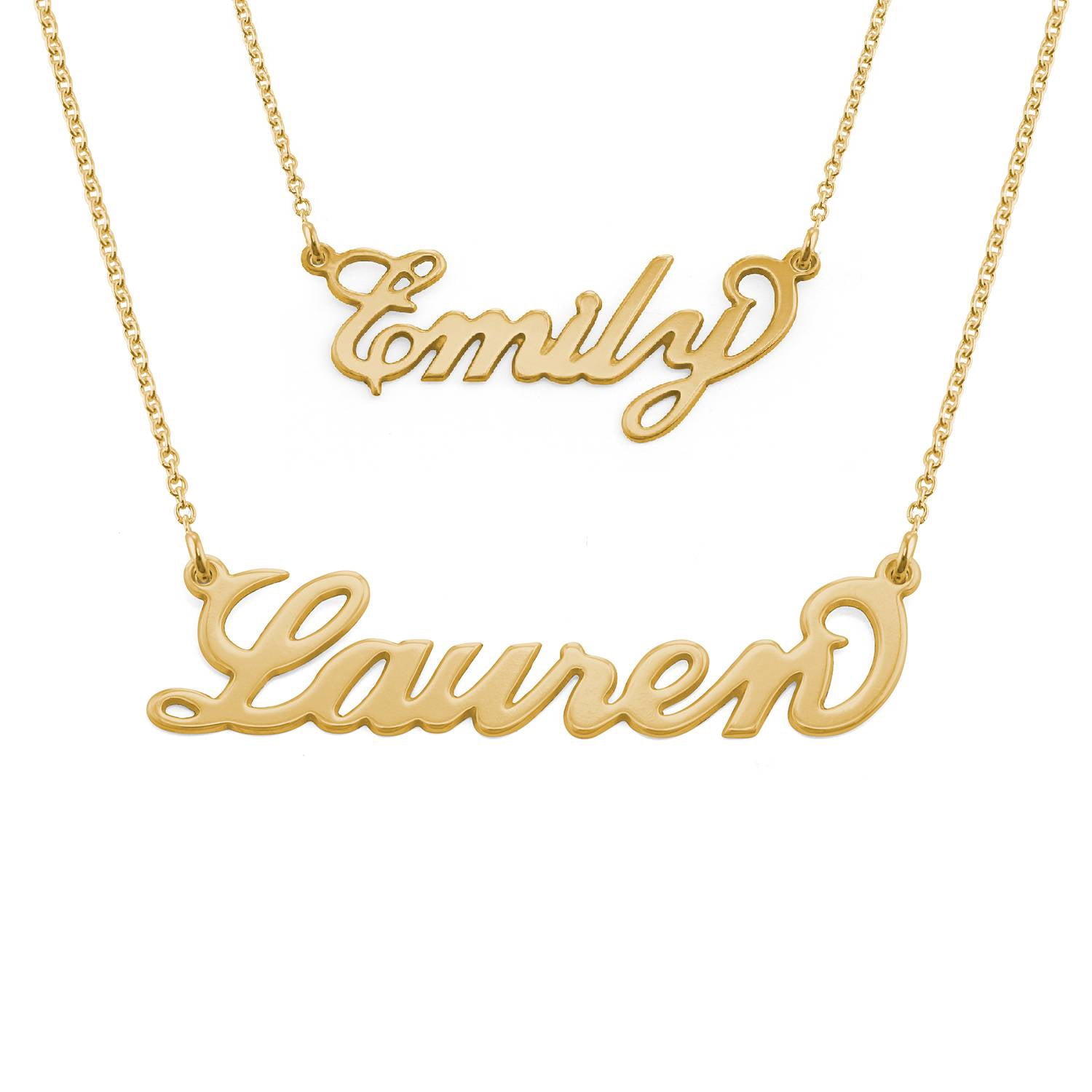 MyNameNecklace - Personalized Unisex Classic "Carrie" Name Necklace for ...