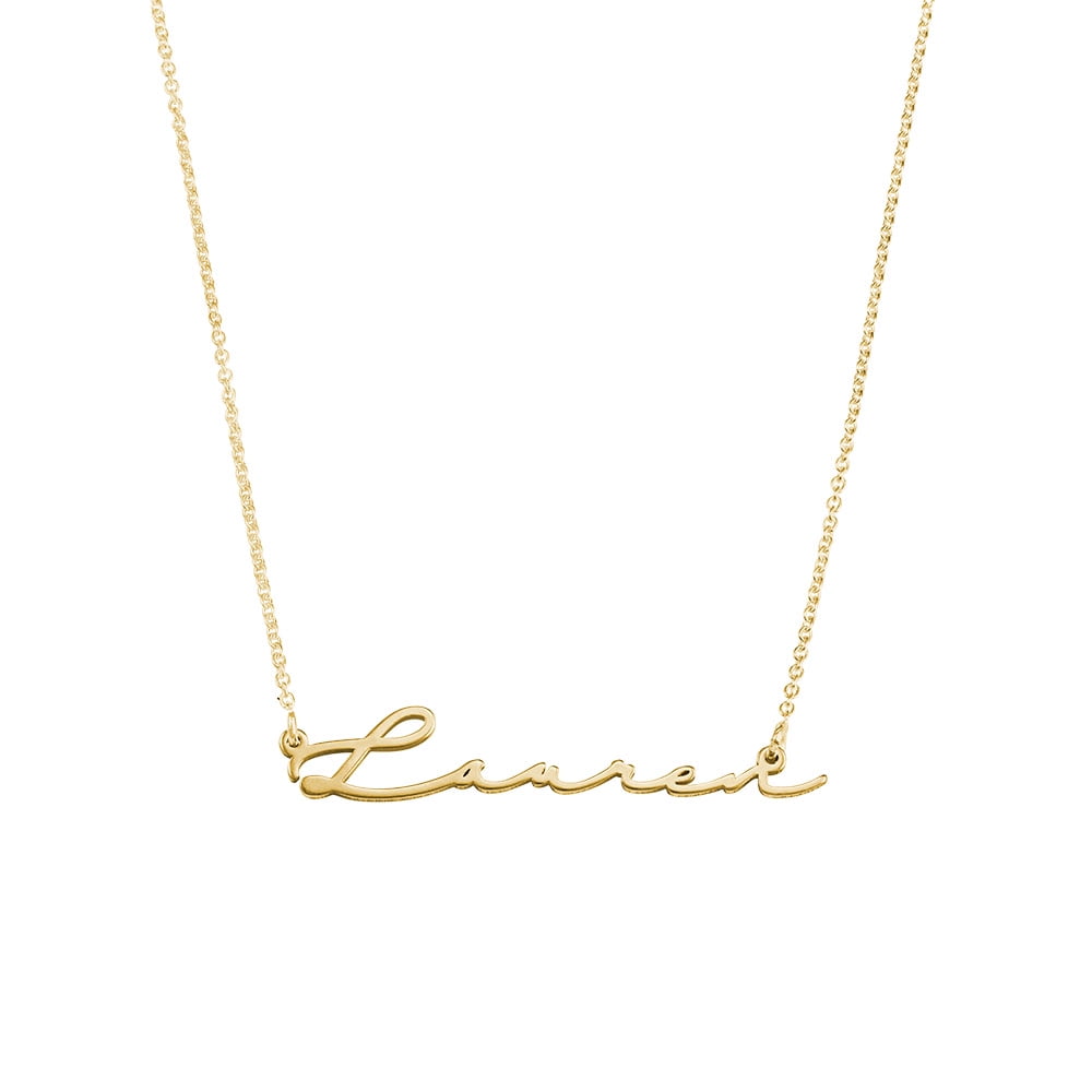MyNameNecklace - Personalized Unisex Signature Cursive Name Necklace for Woman - Custom Script ...