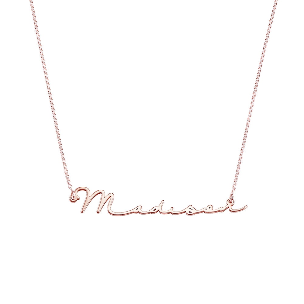 MyNameNecklace - Personalized Unisex Signature Cursive Name Necklace ...