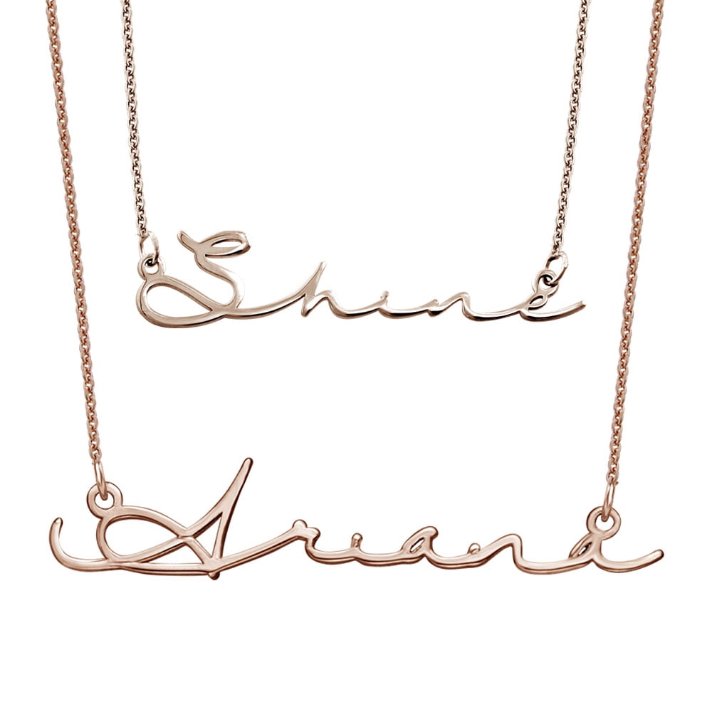 MyNameNecklace - Personalized Unisex Signature Cursive Name Necklace ...