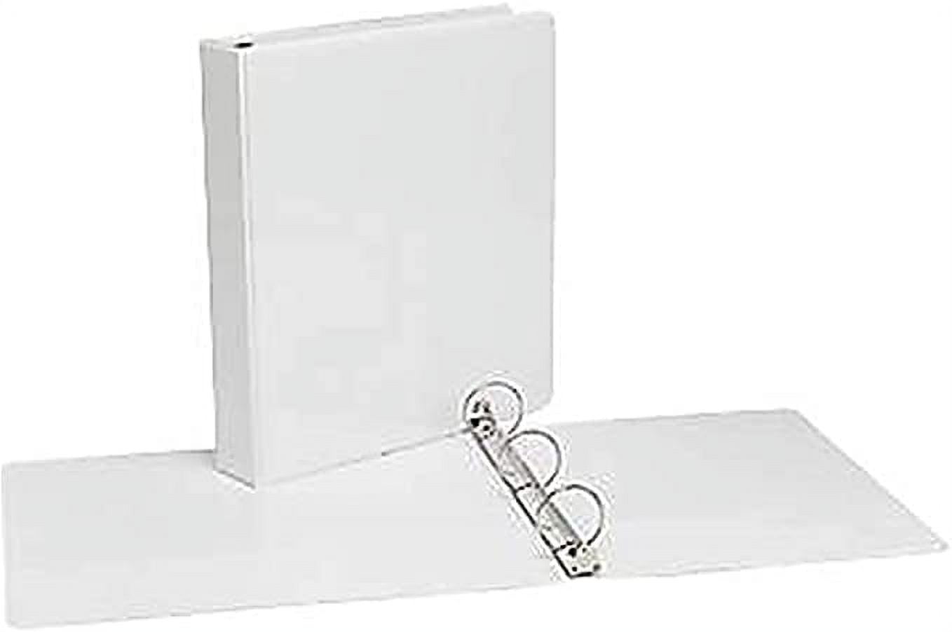 MyOfficeInnovations 1-1/2" Simply View Binders with Round Rings White ...