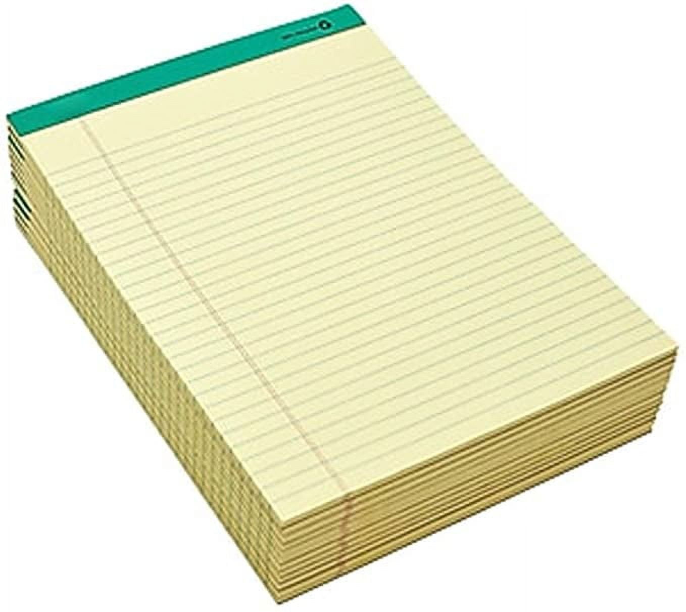 MyOfficeInnovations 100% Recy Perforated Notepads Canary 8-1/2" x 11-3/ ...