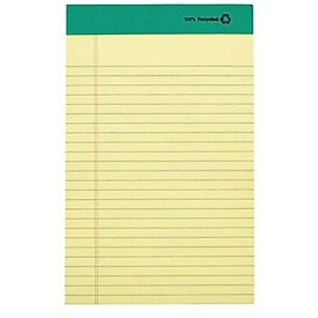 MyOfficeInnovations 100% Recycled Narrow Ruled Perforated Notepads ...