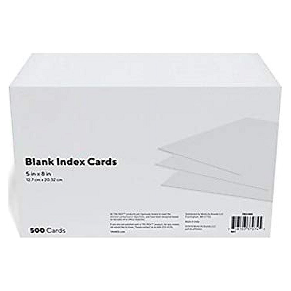 MyOfficeInnovations 5" x 8" Unruled Index Cards 500/Pack (51005) 233460 ...