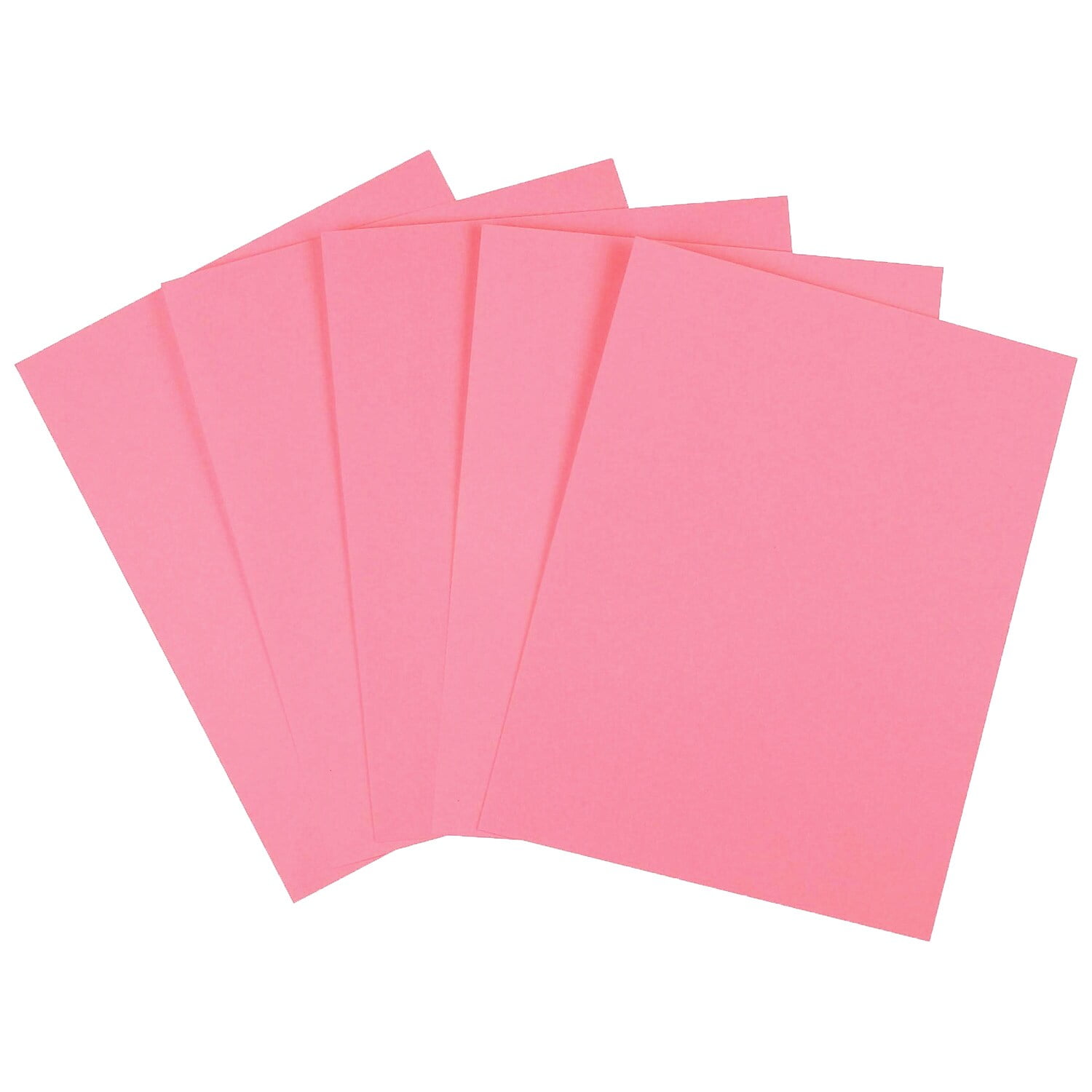 MyOfficeInnovations Brights Colored Paper 8 1/2" x 11" Pink Ream 500 ...