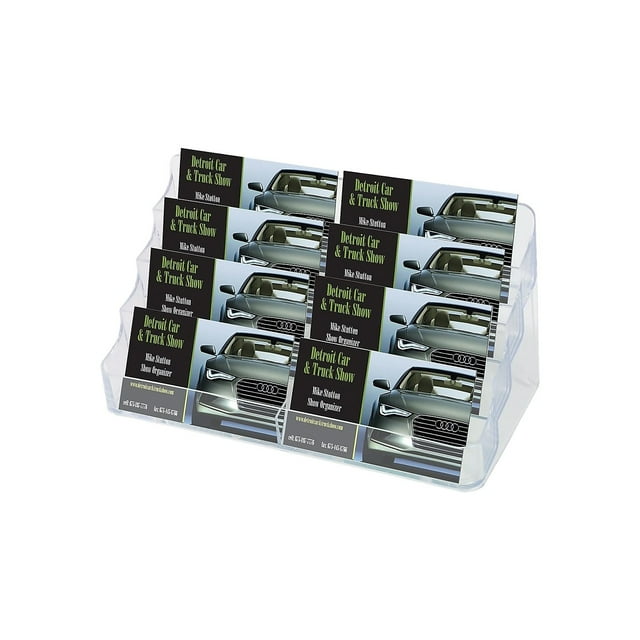MyOfficeInnovations Clear Business Card Holder 8 Pocket 400 Card ...