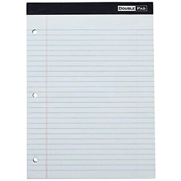 MyOfficeInnovations Double Pad Notepads 8.5x11.75 White 100 Sh/Pd 6 Pd ...