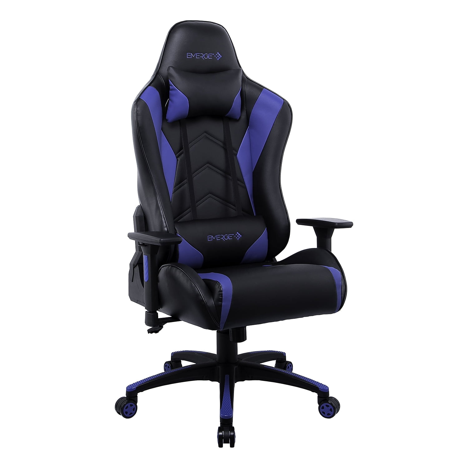 MyOfficeInnovations Ergonomic Gaming Chair for Adults, Blue with ...