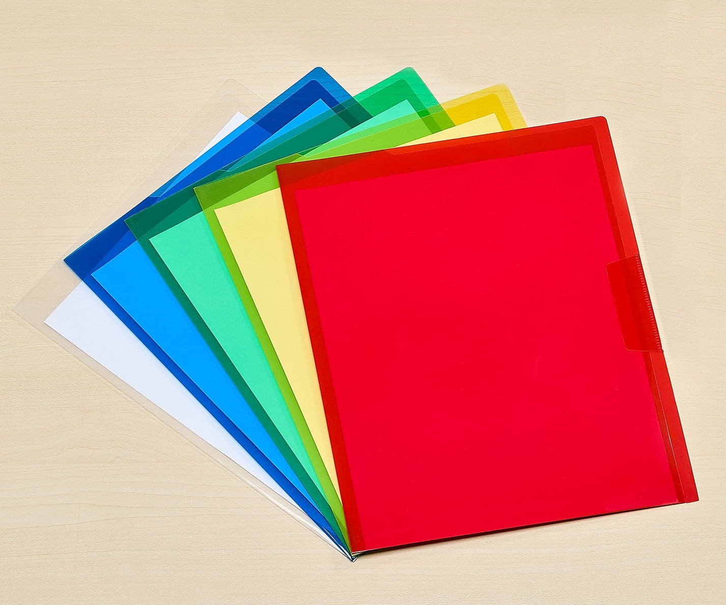 MyOfficeInnovations Heavyweight Plastic File Jackets 1-Pocket Letter ...